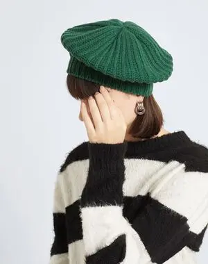 8 BY YOOX Recycled Wool Beret - Green