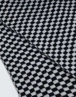 8 BY YOOX Recyled Wool Check Scarf Scarf Recycled Wool