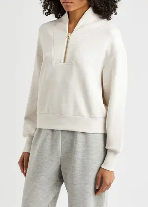 Varley Davidson Half-zip Sweatshirt - Ivory
