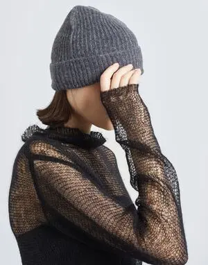 8 BY YOOX Ribbed Knit Beanie - Grey