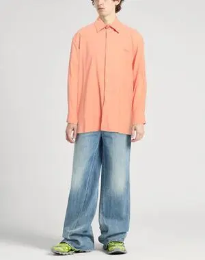 MSGM Shirt Military Size Viscose, Polyester - Salmon Pink