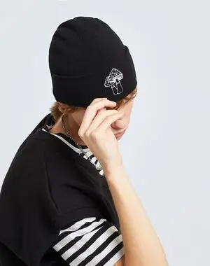 8 BY YOOX Recycled Wool Beanie With Embroidery