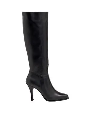 8 BY YOOX Leather Square-toe Calfskin Boots