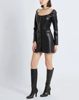 8 BY YOOX Leather Square-toe Calfskin Boots