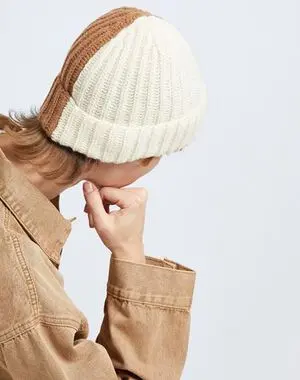 8 BY YOOX Recycled Wool Bicolor Beanie