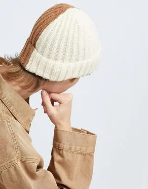 8 BY YOOX Recycled Wool Bicolor Beanie