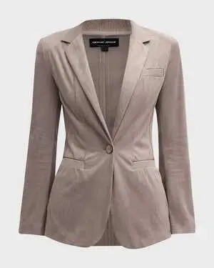 Giorgio Armani Notched Lapel Blazers For Women