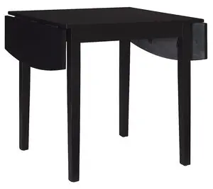 LINON Trina Square Drop Leaf Table - One-color