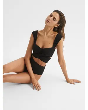 REISS Cristina High Waist Bikini Bottom