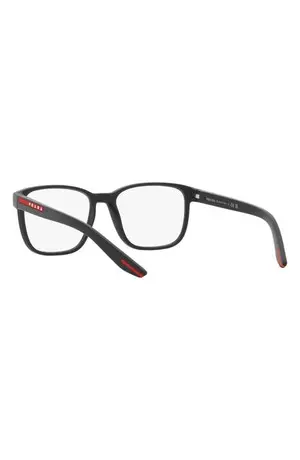 Prada 57mm Pillow Optical Glasses - Rubber Black