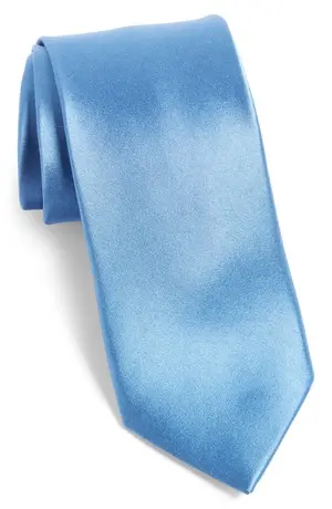 Nordstrom Anthony Solid Silk Neck Tie Denim