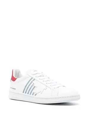 Dsquared2 Boxer Contrast-stitch Leather Sneakers