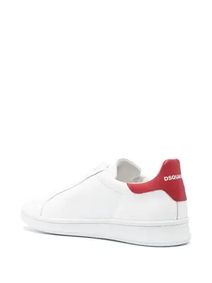 Dsquared2 Boxer Contrast-stitch Leather Sneakers