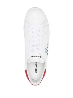 Dsquared2 Boxer Contrast-stitch Leather Sneakers