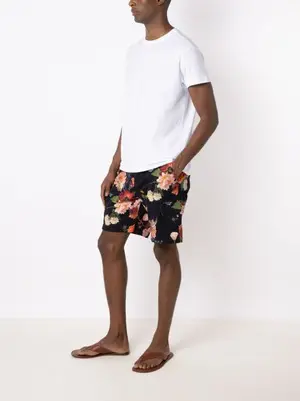 OSKLEN Floral-print Cotton Cargo Shorts