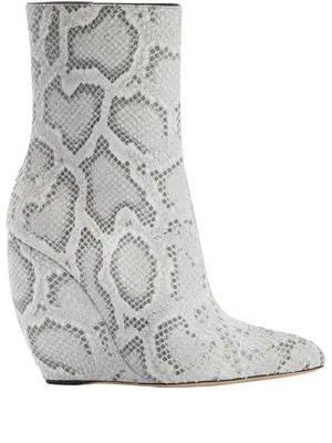 GIUSEPPE ZANOTTI 105mm Ginnyfer Bootie Wedge Boots