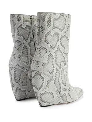 GIUSEPPE ZANOTTI 105mm Ginnyfer Bootie Wedge Boots
