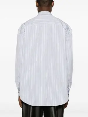 Off-White Oversized Striped Cotton Shirt
