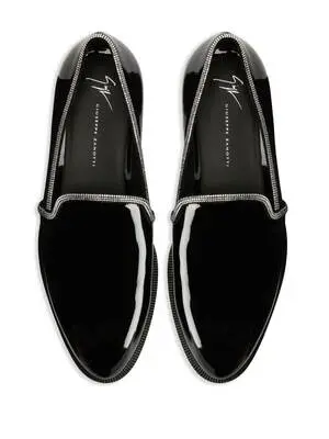 GIUSEPPE ZANOTTI Ariees Crystal-embellished Loafers