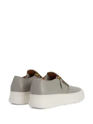 GIUSEPPE ZANOTTI Mike Zip Low-top Sneakers - Grey