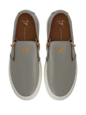 GIUSEPPE ZANOTTI Mike Zip Low-top Sneakers - Grey