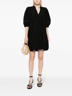 Sea Loren V-neck Cotton Minidress