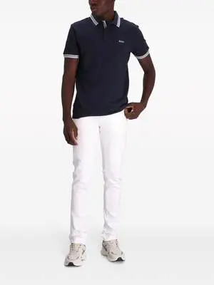 BOSS Logo-embroidered Cotton-blend Polo Shirt