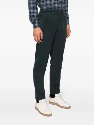 Kiton Corduroy Slim-cut Trousers - Blue