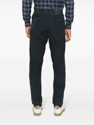 Kiton Corduroy Slim-cut Trousers - Blue