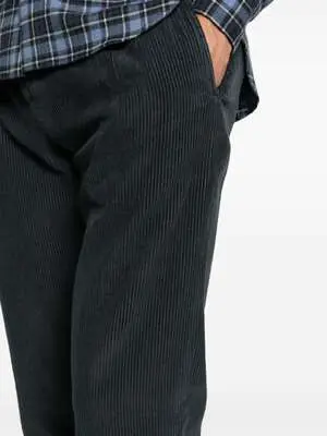 Kiton Corduroy Slim-cut Trousers - Blue