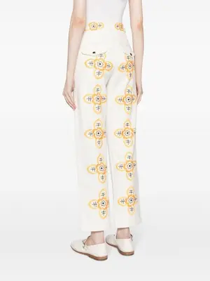 BODE Buttercup Embroidered Trousers