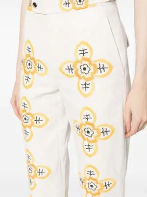 BODE Buttercup Embroidered Trousers