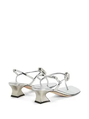 GIUSEPPE ZANOTTI 45mm Anthonia Rhinestone-embellished Sandals - Silver