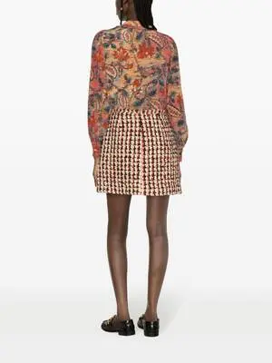 Ulla Johnson Philipa Floral-print Silk Blouse - Orange