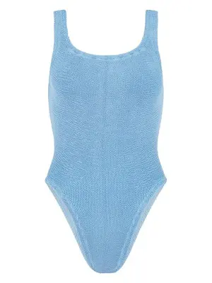 Hunza G Square Neck Swimsuit - Blue
