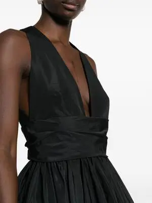 Pinko V-neck Pleated Dress