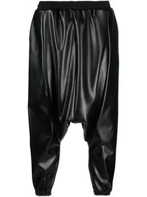Alchemy Fashions Drop-crotch Faux-leather Trousers