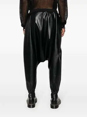 Alchemy Fashions Drop-crotch Faux-leather Trousers