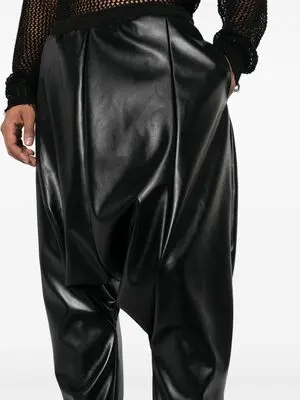 Alchemy Fashions Drop-crotch Faux-leather Trousers