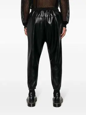 Alchemy Fashions Faux-leather Elastic-waist Trousers
