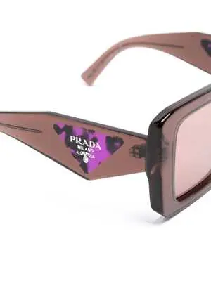 Prada Logo Square Frame Sunglasses