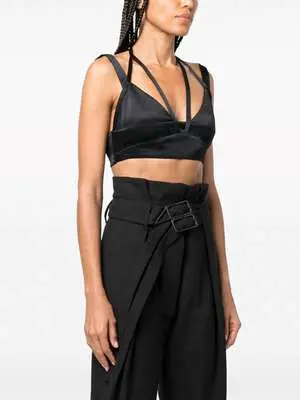 REV Strap-detail Sleeveless Cropped Top