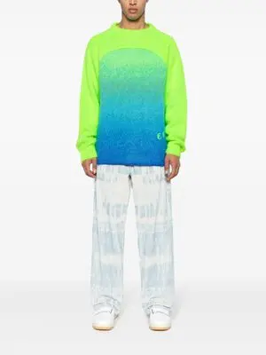 ERL Gradient Intarsia-logo Jumper
