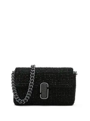 Marc Jacobs Rhinestone J Marc Mini Shoulder Bag - Black