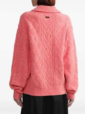 ADER ERROR Cable-knit Polo Jumper