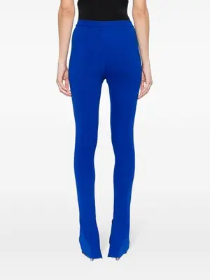 Off-White Side-slit High-waisted Leggings - Blue