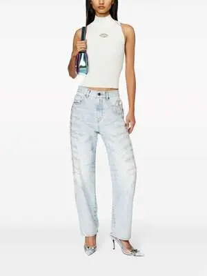 DIESEL® M-onervax Mock-neck Top - White