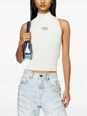 DIESEL® M-onervax Mock-neck Top - White