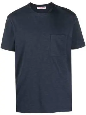 Orlebar Brown Crew-neck Patch-pocket T-shirt - Blue