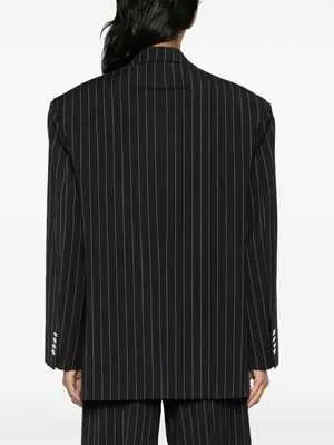 Attico Glen Pinstripe Blazer - Blue